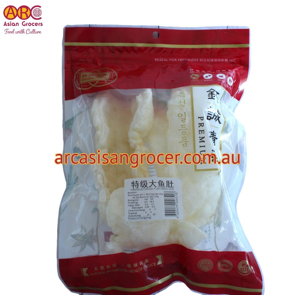 Golden Bai Wei Premium Dried Fish Maw 40g – ARC ASIAN GROCER