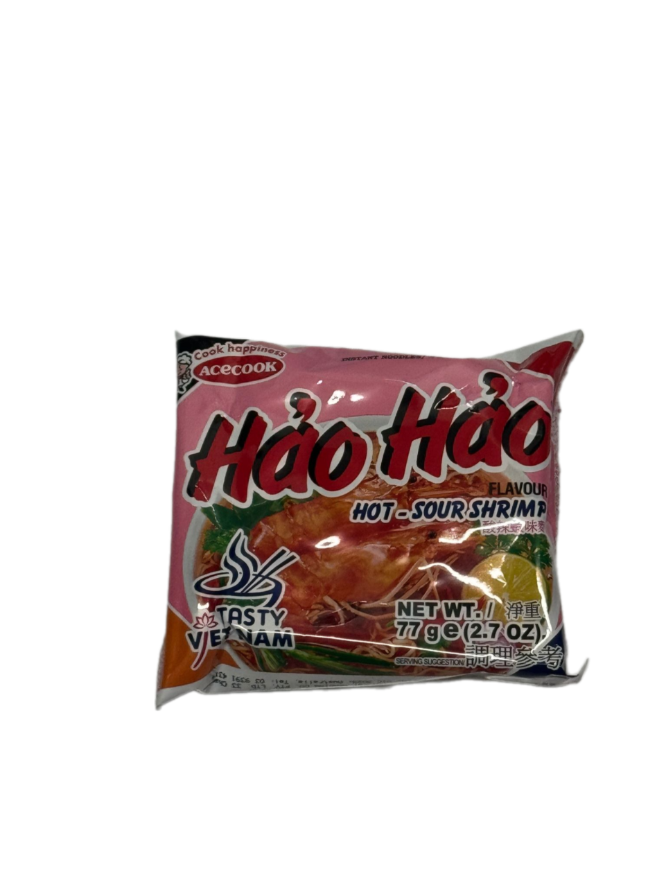 Acecook Hao Hao Instant Noodles With Hot & Sour Shrimp Flavour 77g – ARC ASIAN GROCER