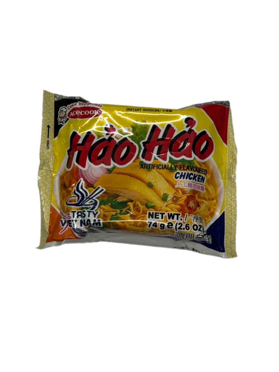 Acecook Hao Hao Instant Noodle Chicken Flavour 74g – ARC ASIAN GROCER