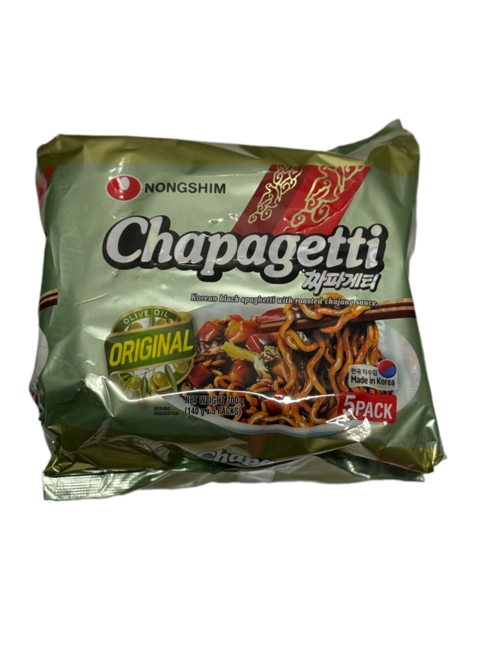 Nongshim Chapagetti Olive Oil Original Noodles 5*140g – ARC ASIAN GROCER